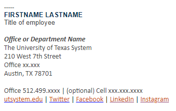 Visual Style Guide | The University of Texas System